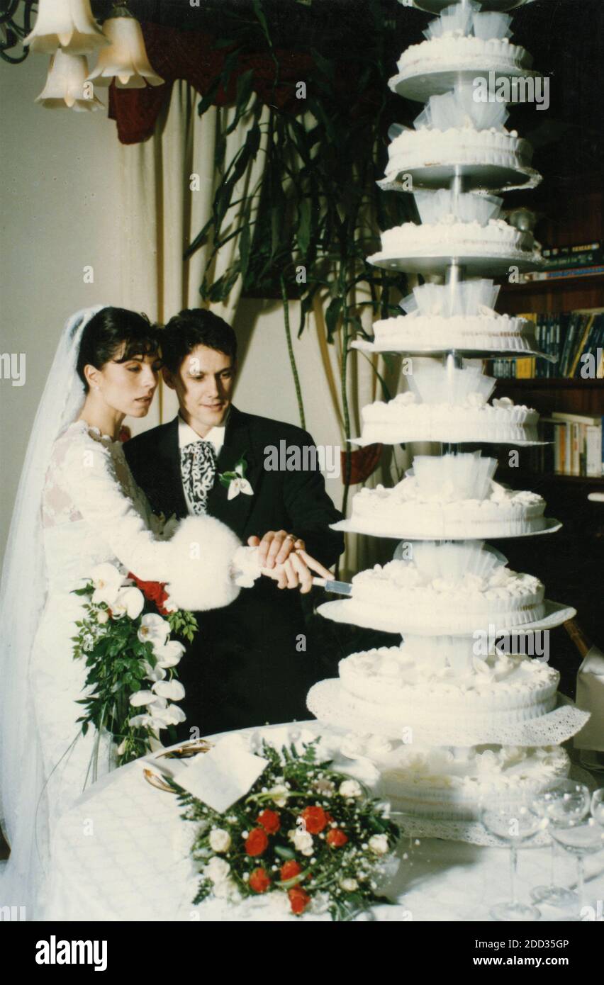 Italian tennis player Renzo Furlan's wedding, 1990s Stock Photo - Alamy