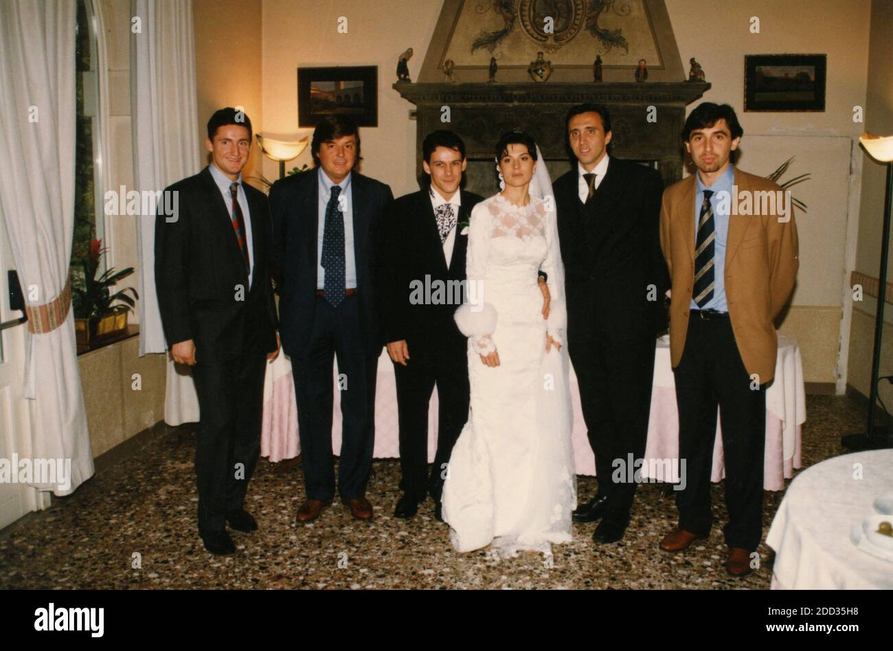 Italian tennis player Renzo Furlan's wedding, 1990s Stock Photo - Alamy