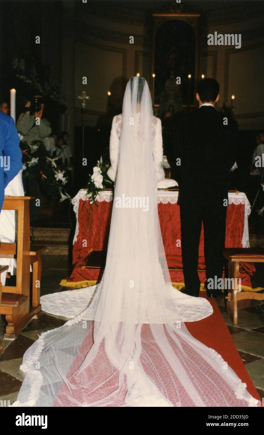 Italian tennis player Renzo Furlan's wedding, 1990s Stock Photo - Alamy