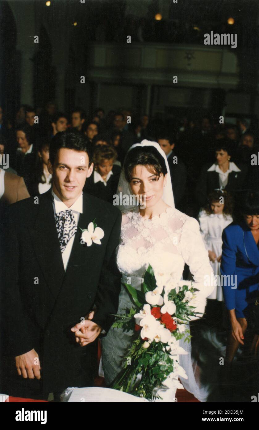 Italian tennis player Renzo Furlan's wedding, 1990s Stock Photo - Alamy