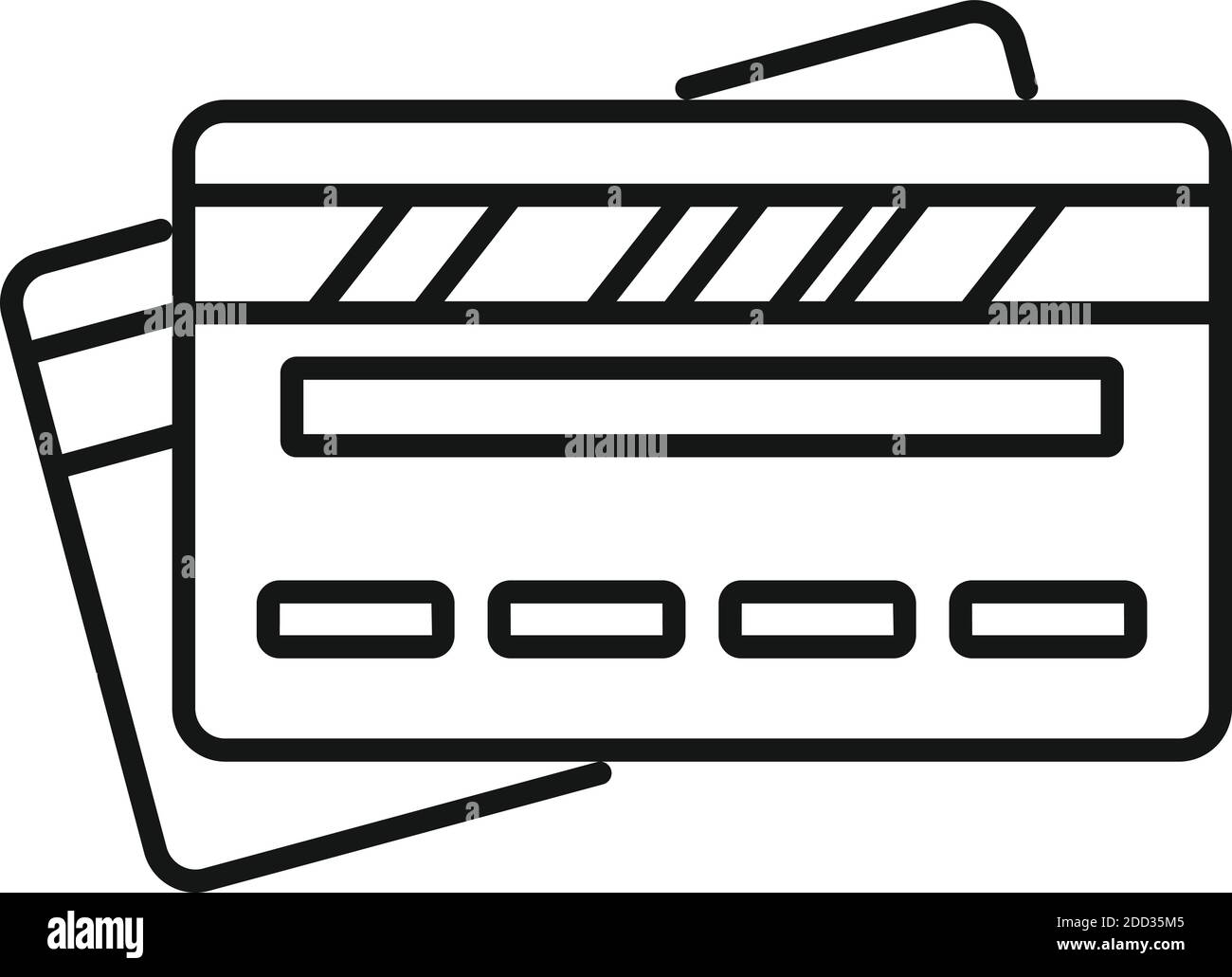 Credit bank cards icon, outline style Stock Vector Image & Art - Alamy