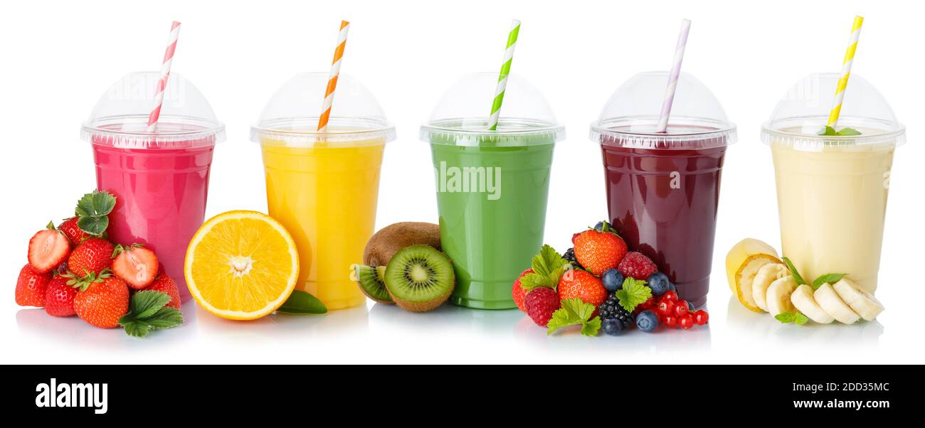 Fresh Fruit Drinks Smoothies
