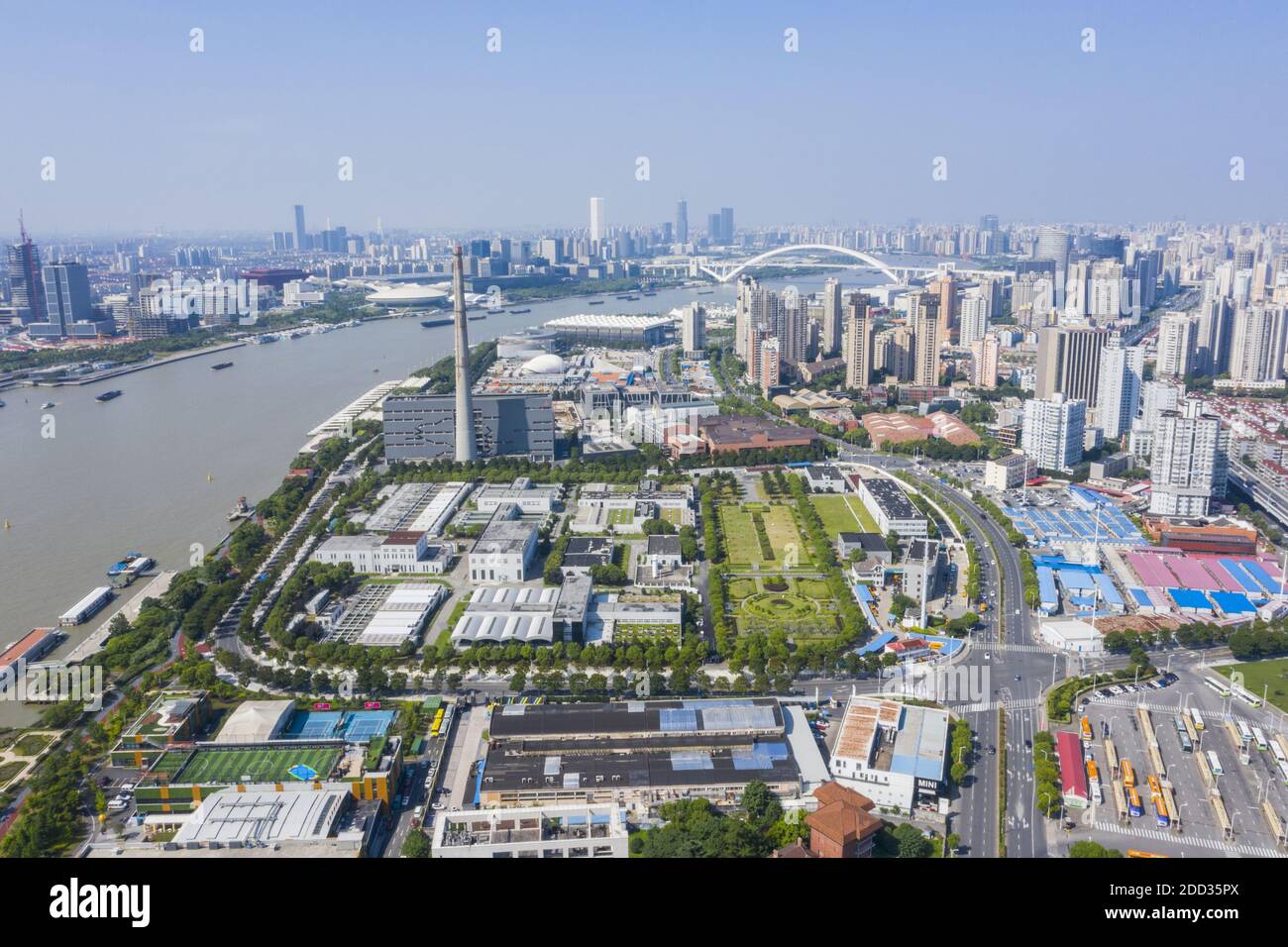 Shanghai urban construction Stock Photo - Alamy