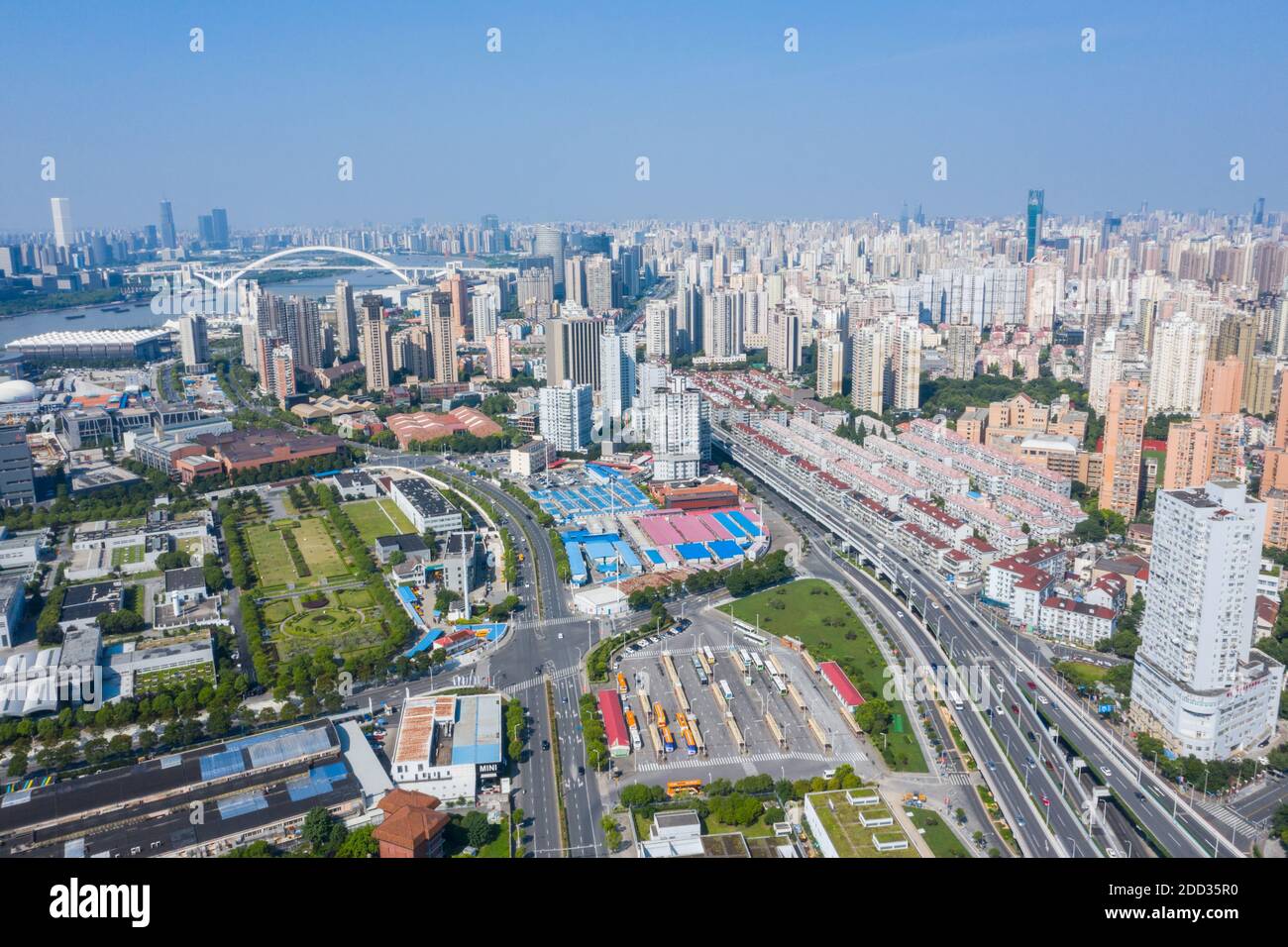 Shanghai urban construction Stock Photo - Alamy