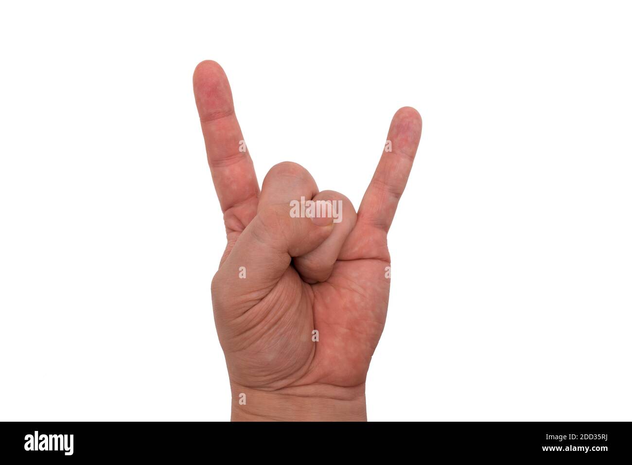 Hand gesture showing man's love for rock music and heavy metal Stock ...
