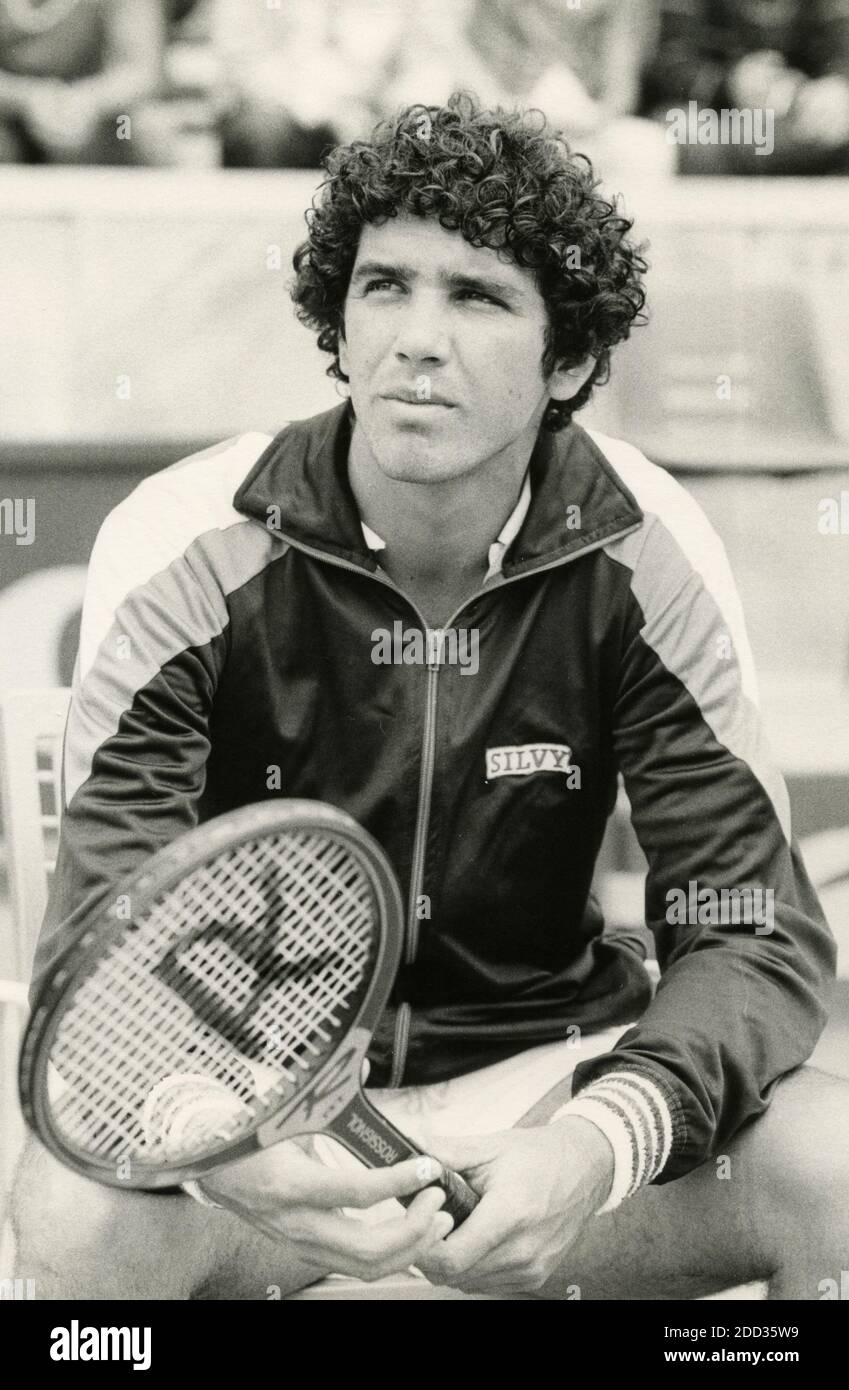 Ecuadorian tennis player Andres Gomez, 1980s Stock Photo - Alamy