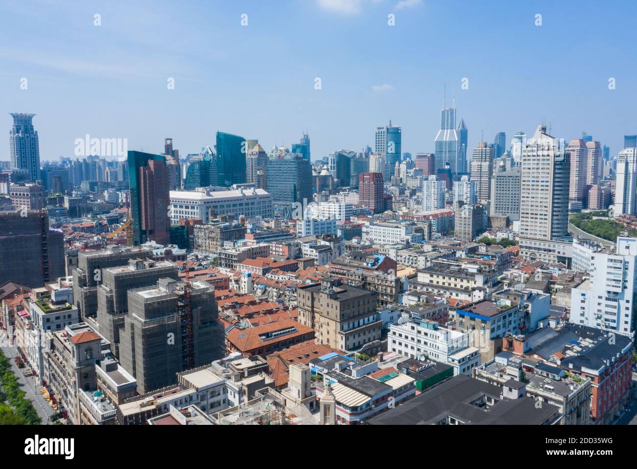 Shanghai urban construction Stock Photo - Alamy