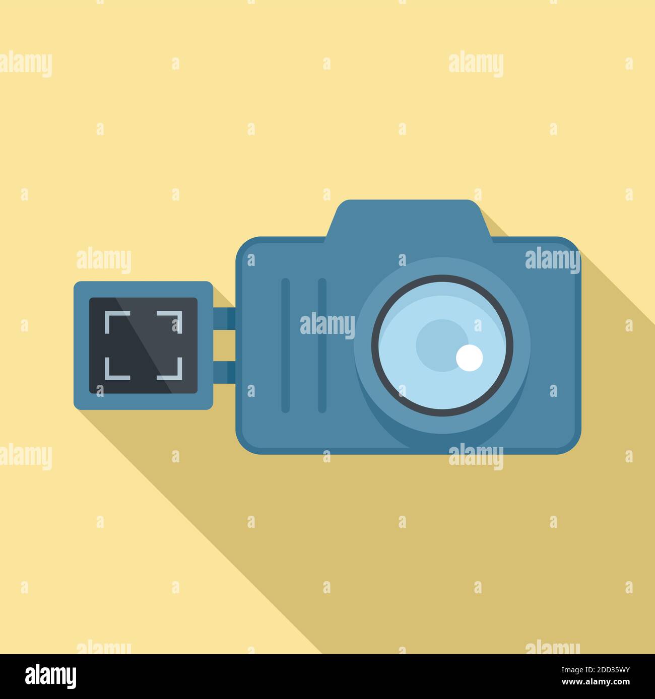 Screen recording camera icon, flat style Stock Vector Image & Art - Alamy
