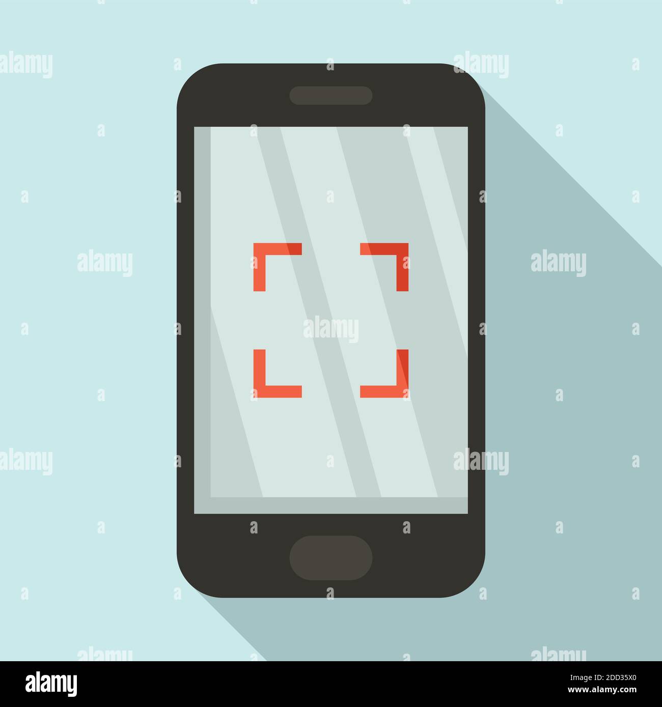 Phone app screen recording icon, flat style Stock Vector Image & Art ...
