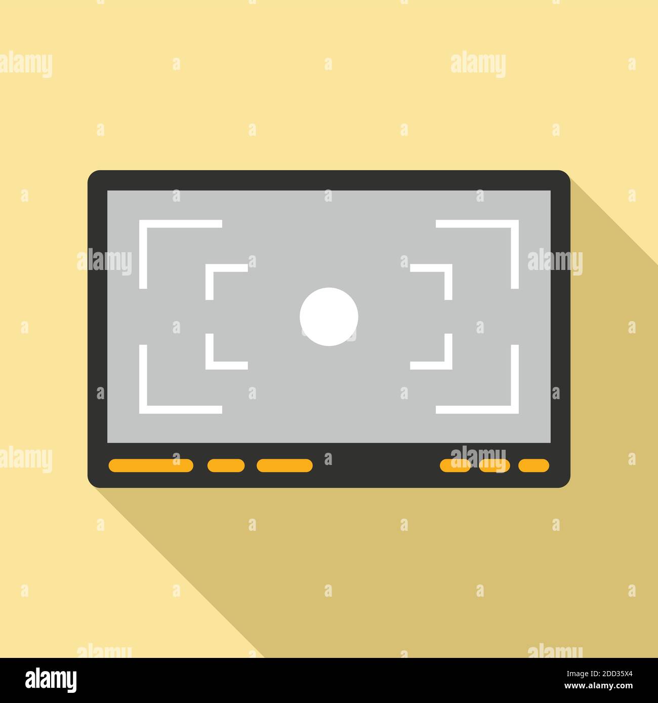 Screen recording icon, flat style Stock Vector Image & Art - Alamy