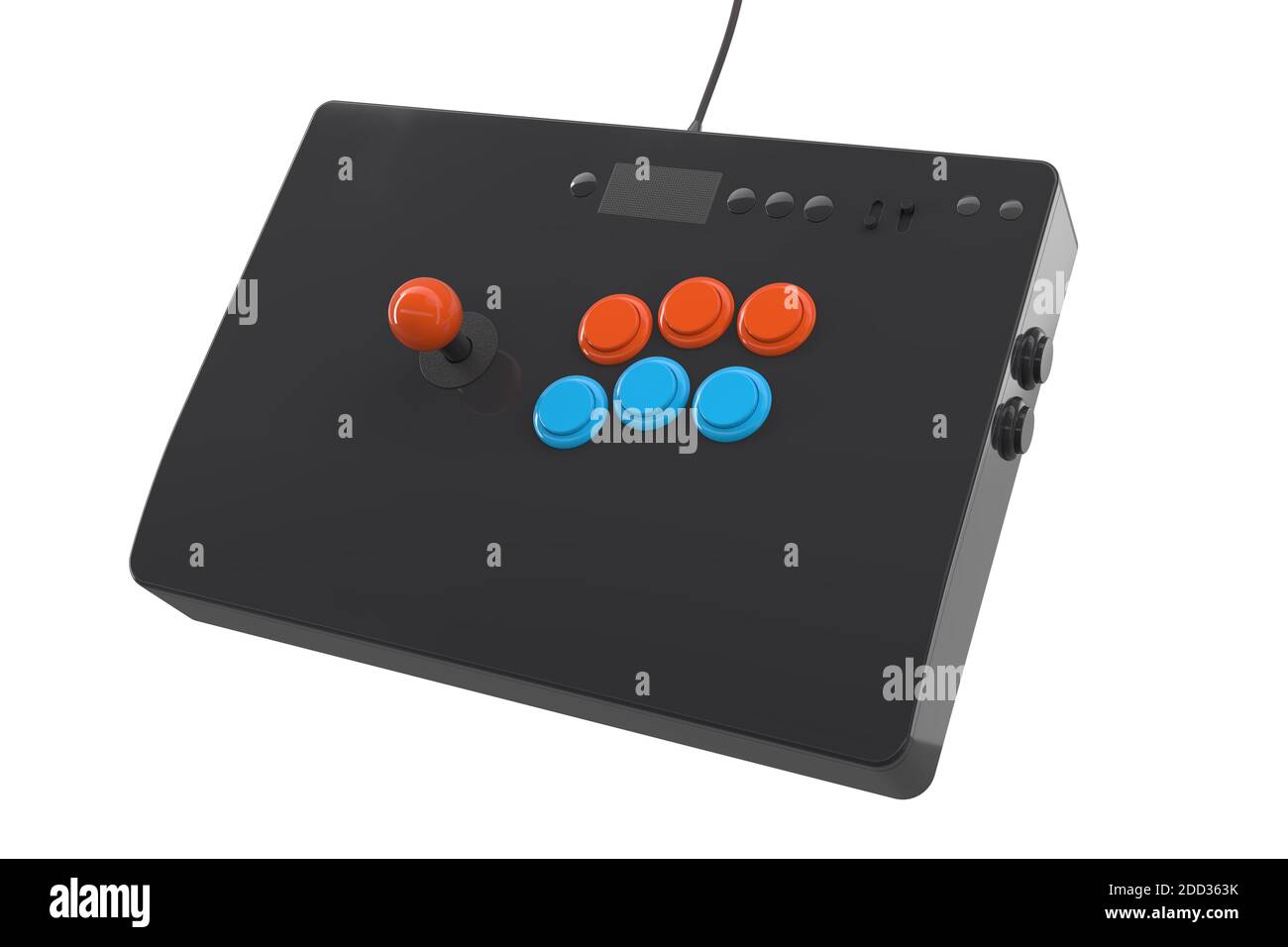 Vintage arcade stick with joystick and tournament-grade buttons ...