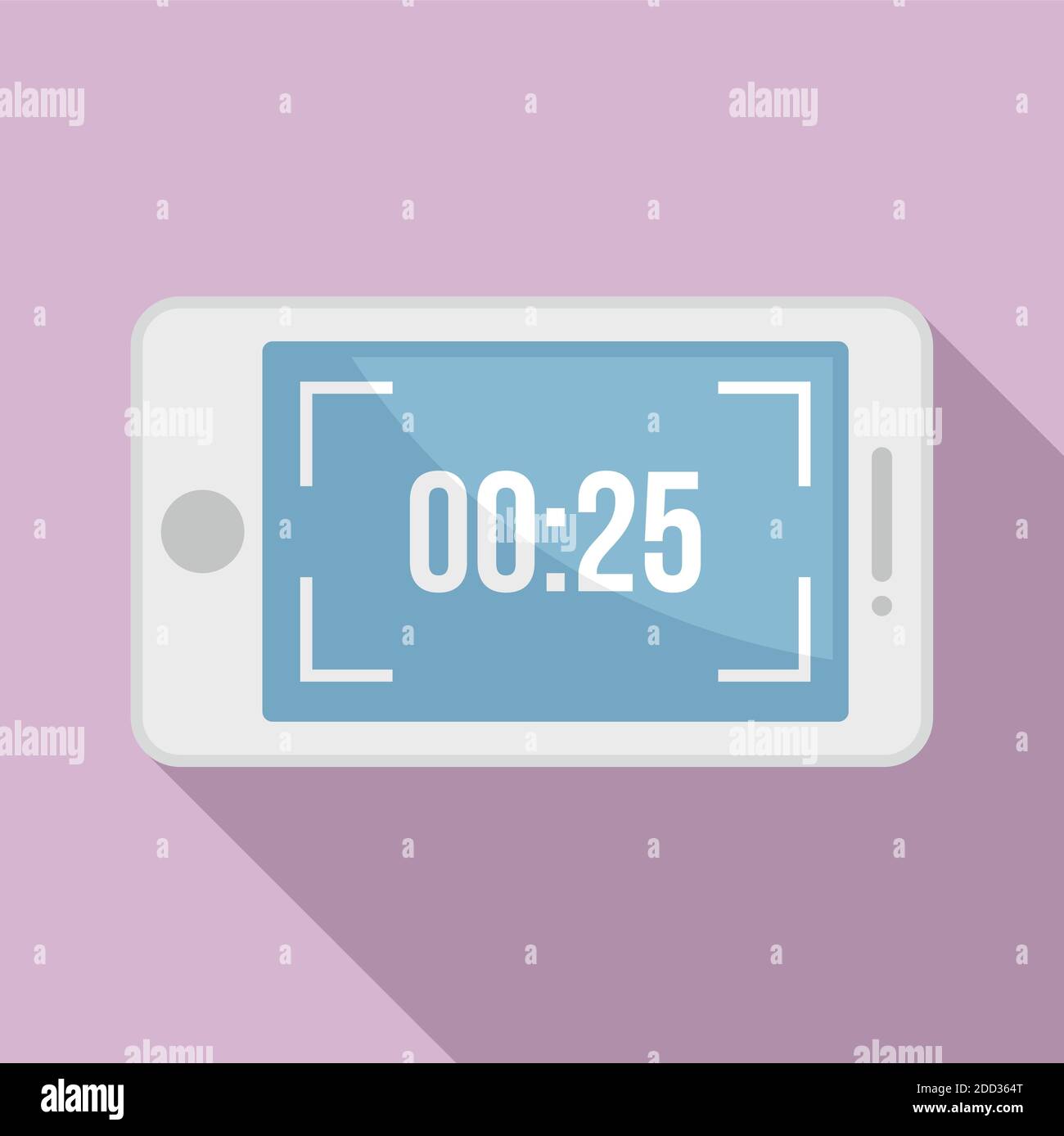 Time screen recording icon, flat style Stock Vector Image & Art - Alamy