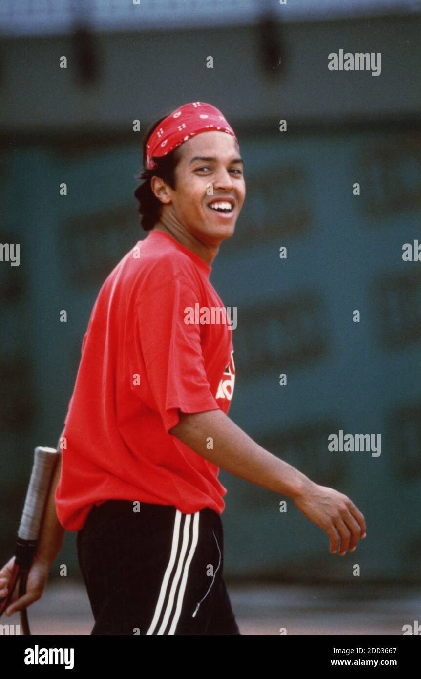 Moroccan tennis player Hicham Arazi, 1997 Stock Photo - Alamy