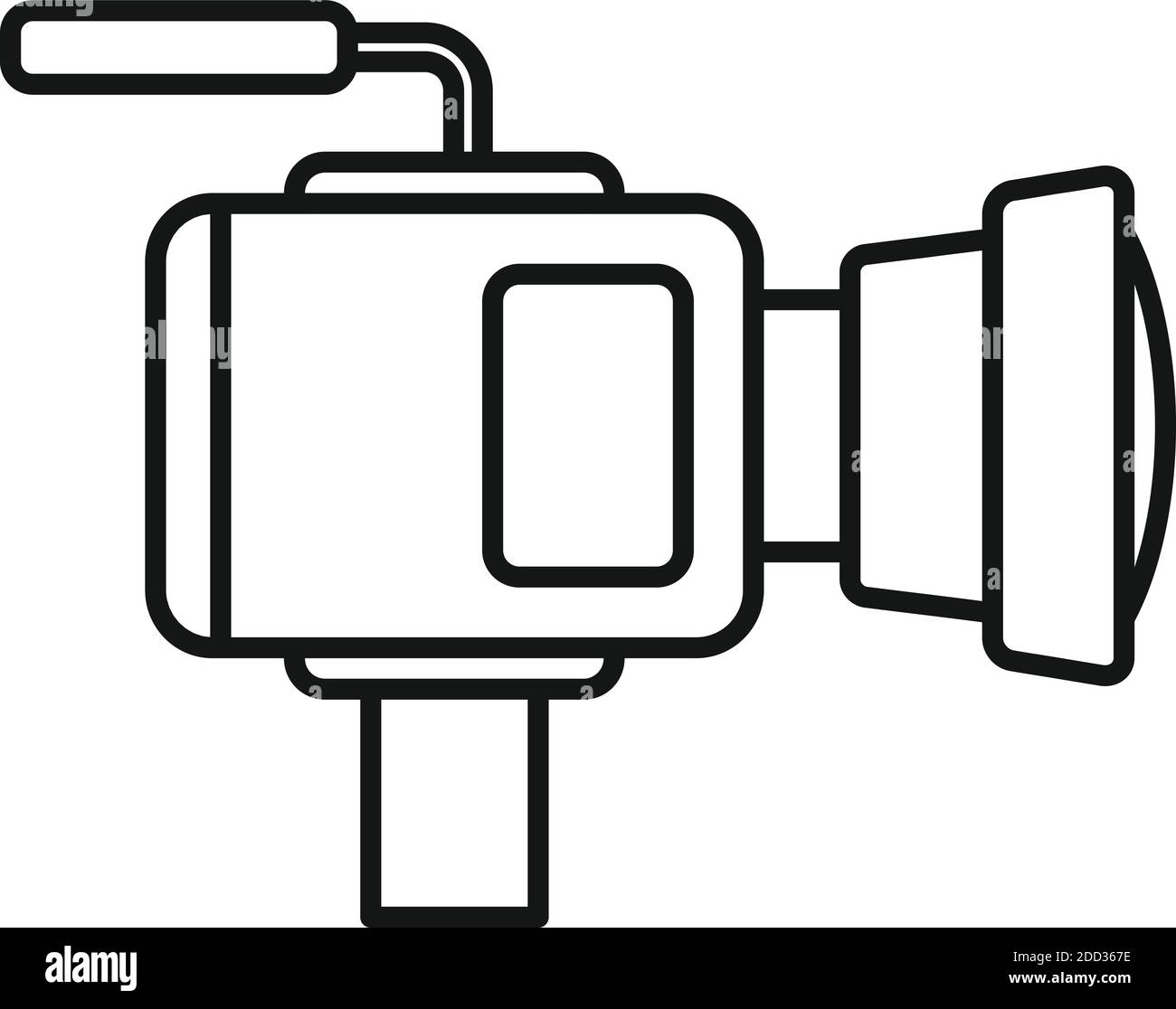 Professional camera icon, outline style Stock Vector Image & Art - Alamy