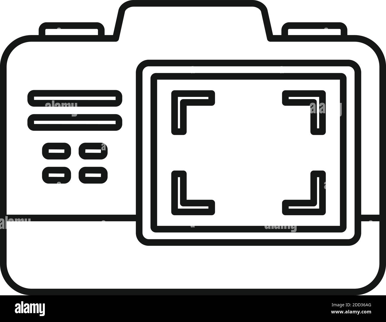 Video camera screen recording icon, outline style Stock Vector Image ...
