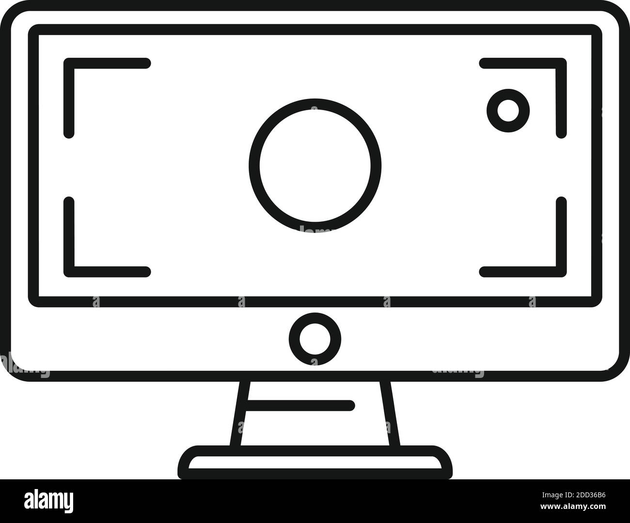 Display recording icon, outline style Stock Vector Image & Art - Alamy