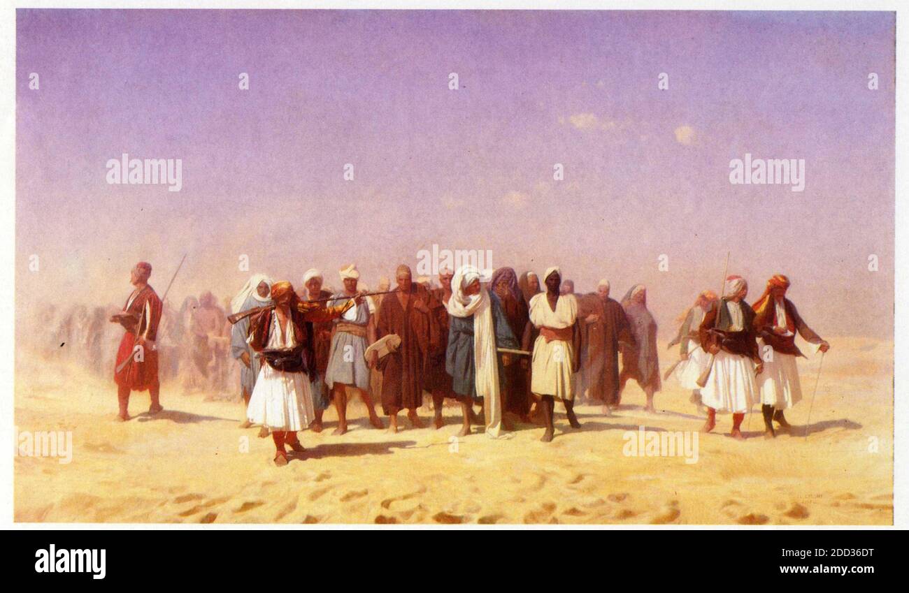 Egyptian recruits crossing the desert hi-res stock photography and ...