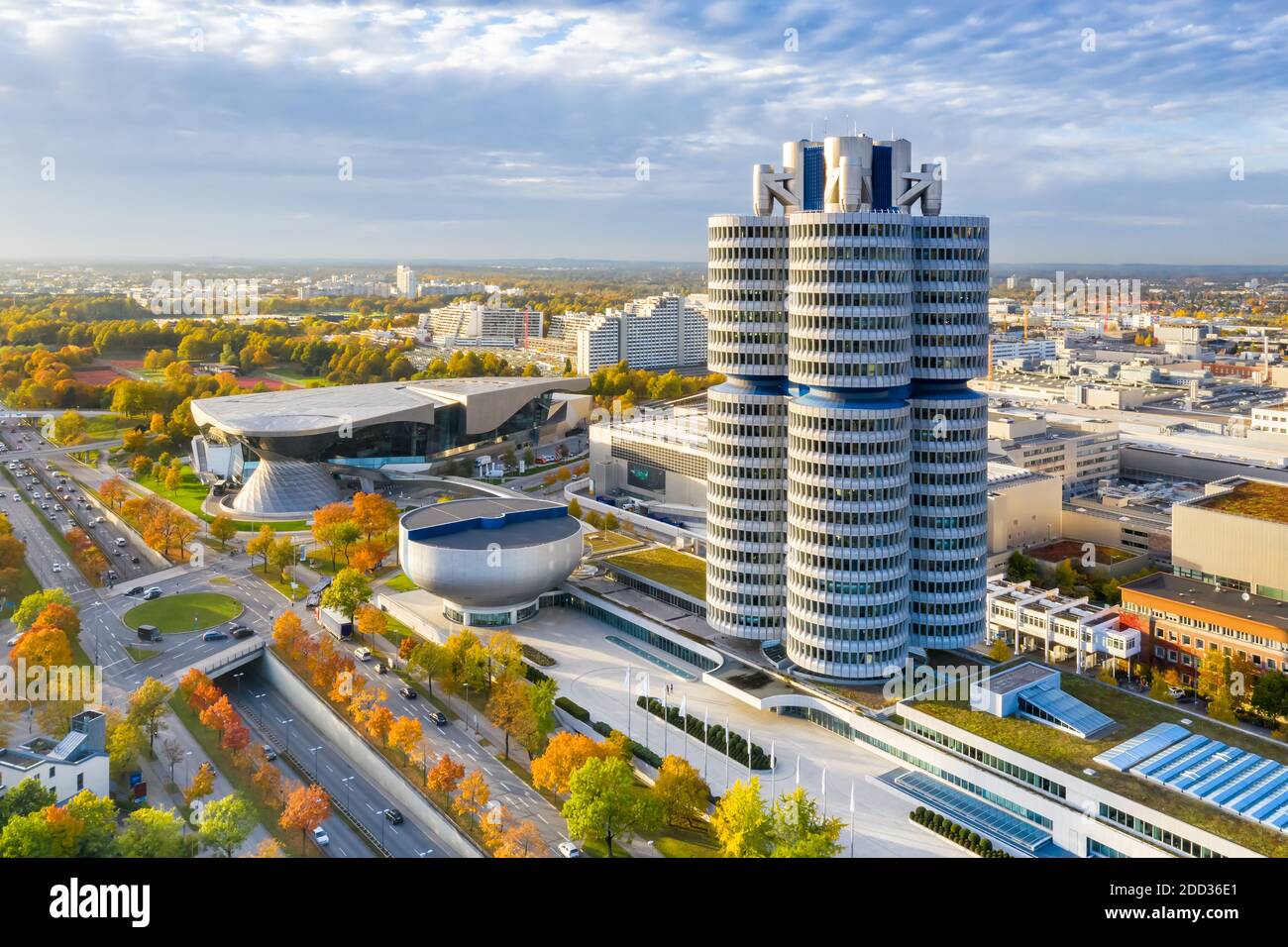Munich München skyline aerial view photo town building architecture ...