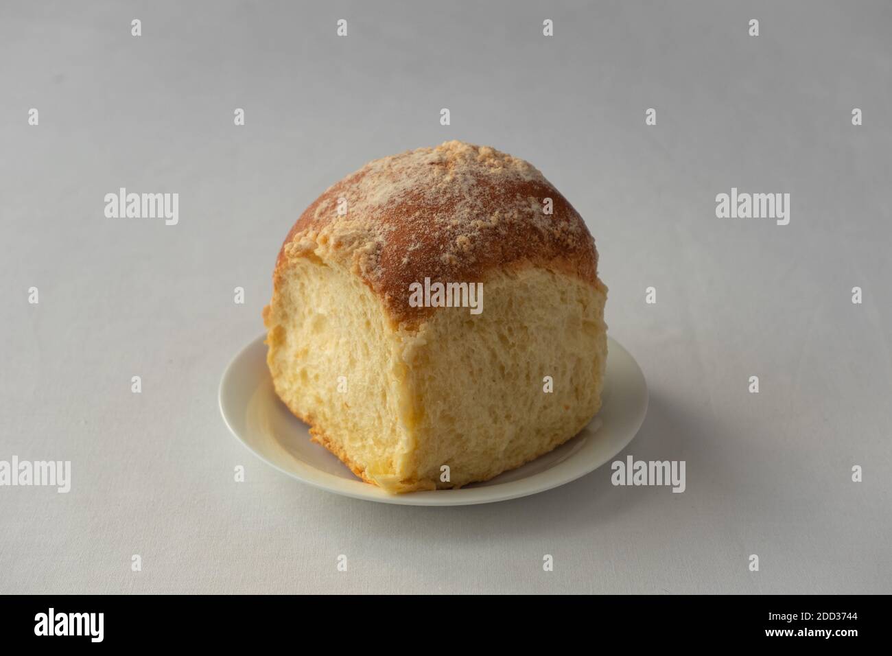 Traditional Soviet square bun from cooking next to the house ...