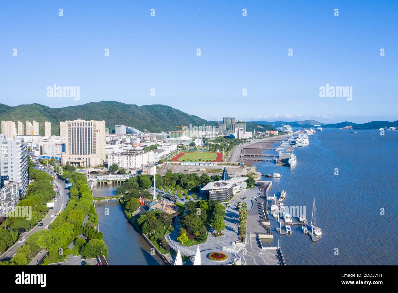 Zhoushan city dinghai city scenery Stock Photo - Alamy