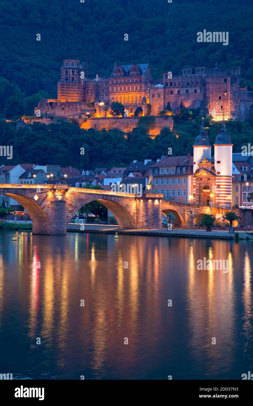 geography / travel, Germany, Baden-Wuerttemberg, Heidelberg, view on ...