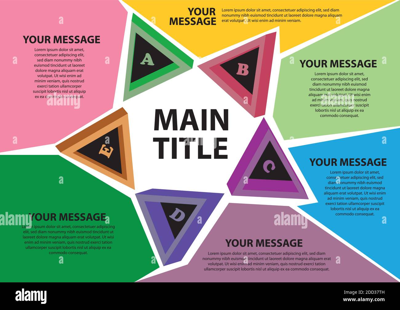 Layout design with different colors. Vector illustration Stock Vector ...