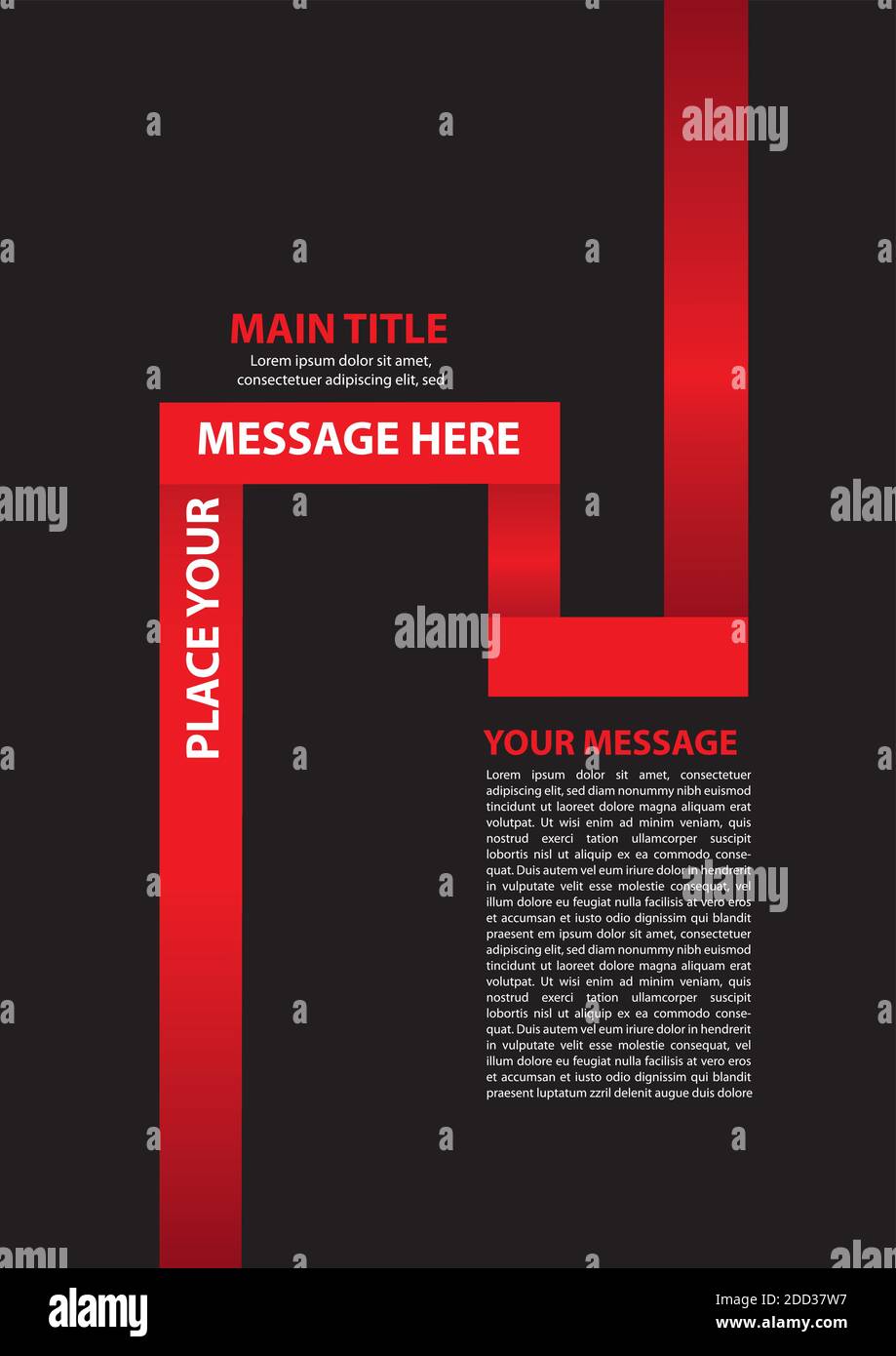 Paper folding Vector Layout Design Template with area for texts Stock ...