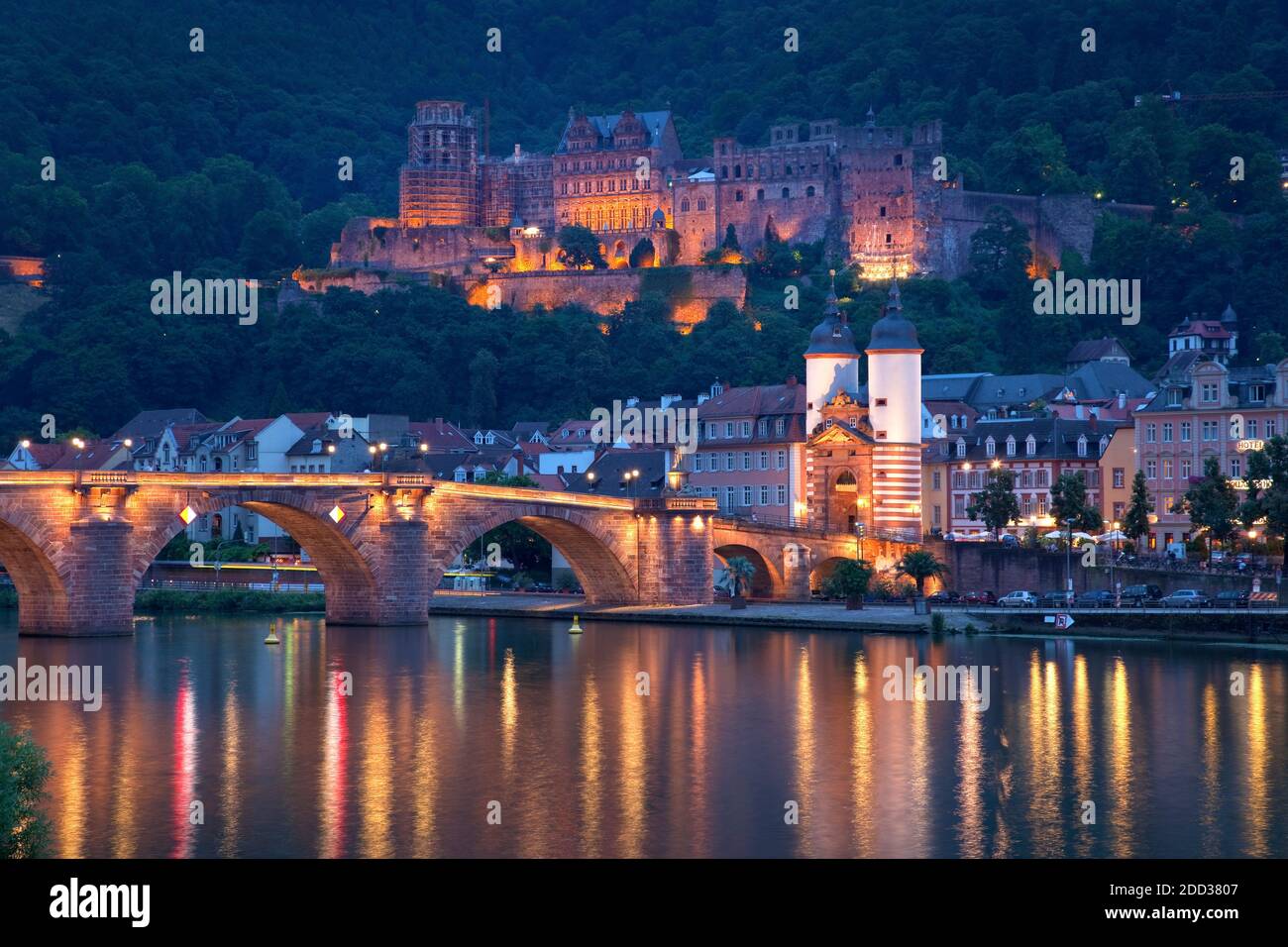 Night view of heidelberg hi-res stock photography and images - Alamy