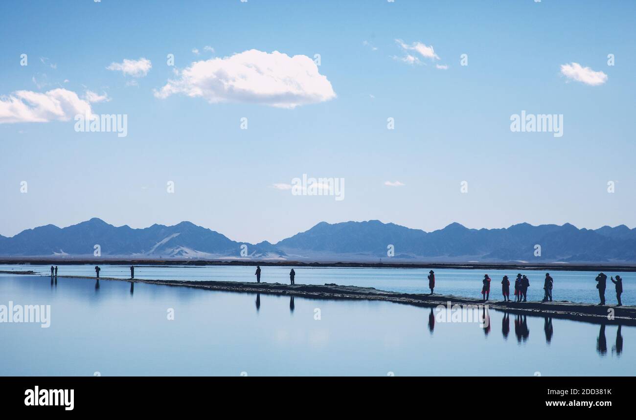 Saka salt lake 2 Stock Photo - Alamy