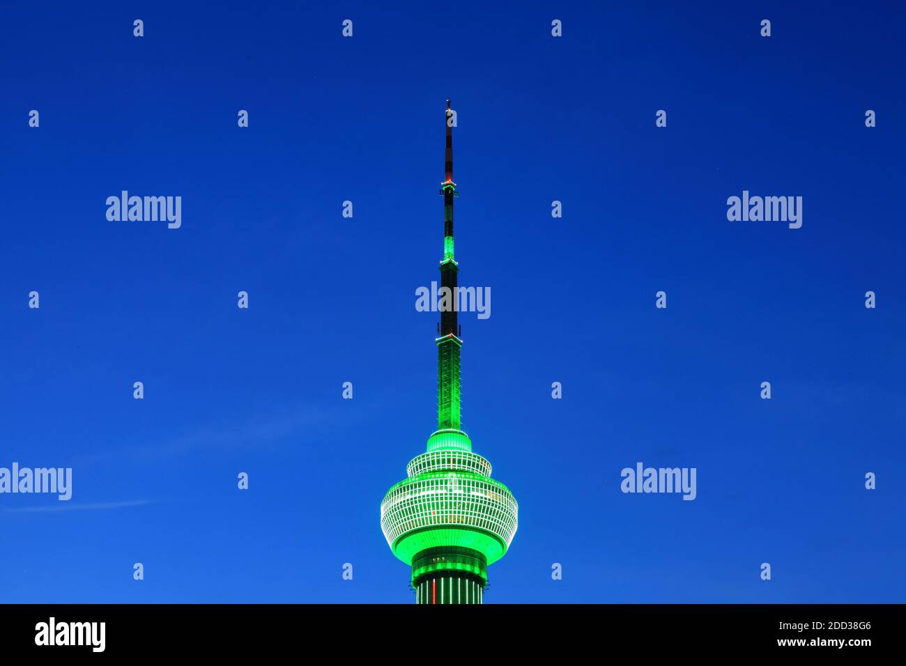 The central TV tower revolving restaurant Stock Photo - Alamy