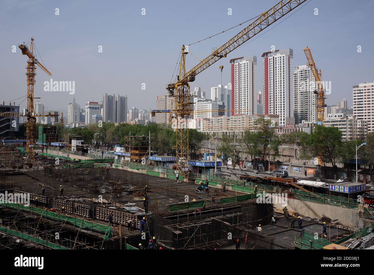Xining construction site Stock Photo - Alamy