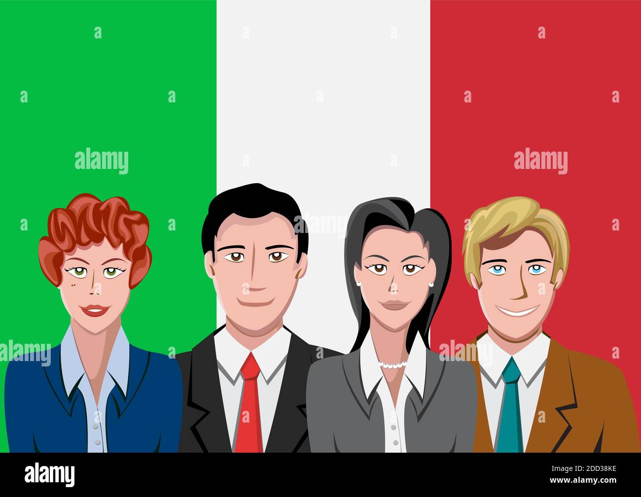 Italian woman Stock Vector Images - Alamy