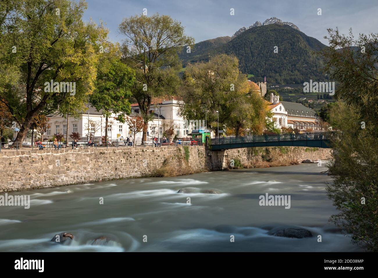 At Passer river in Meran, South Tyrol Stock Photo - Alamy