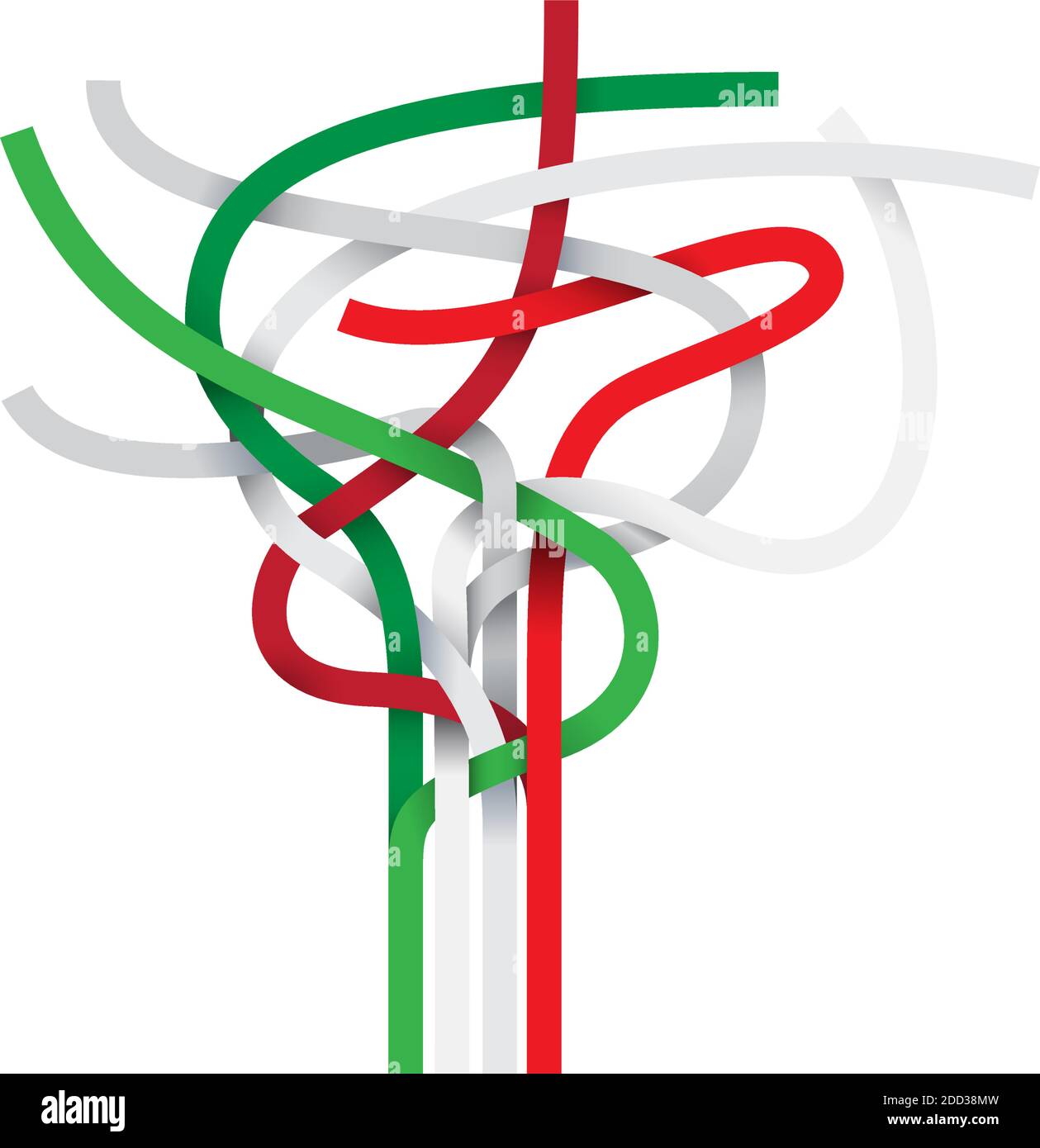 Vector sign abstract node, italian and mexican flag Stock Vector Image ...