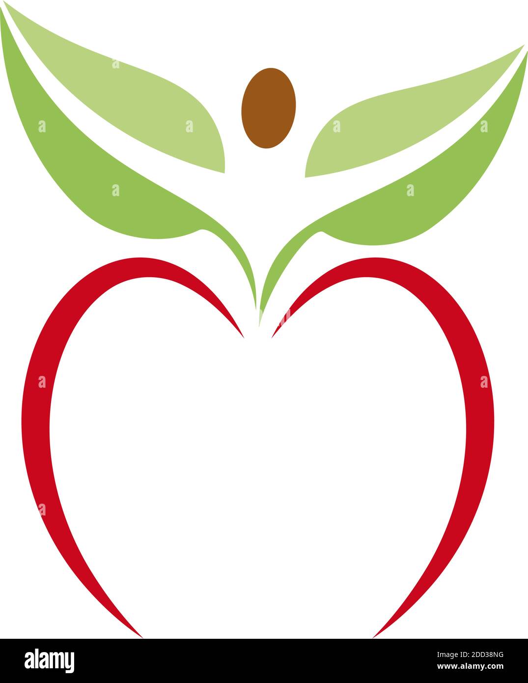 Vector sign man and apple Stock Vector Image & Art - Alamy