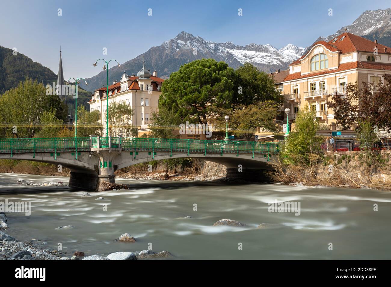 At Passer river in Meran, South Tyrol Stock Photo - Alamy