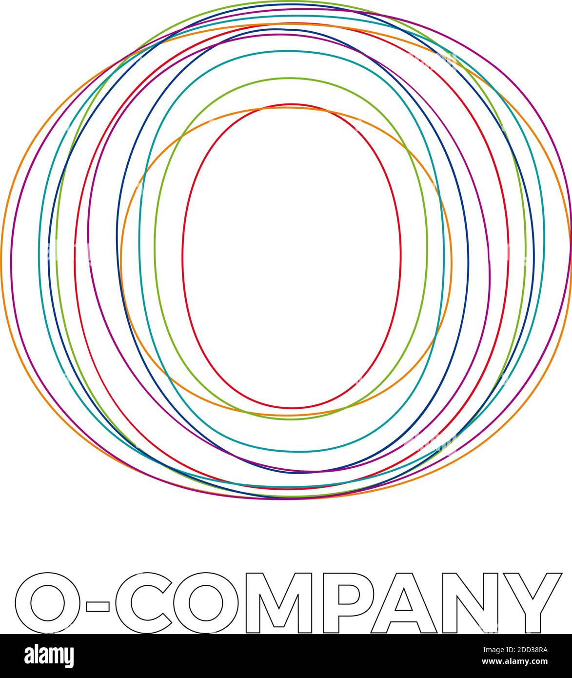 Vector sign linear letter O Stock Vector Image & Art - Alamy