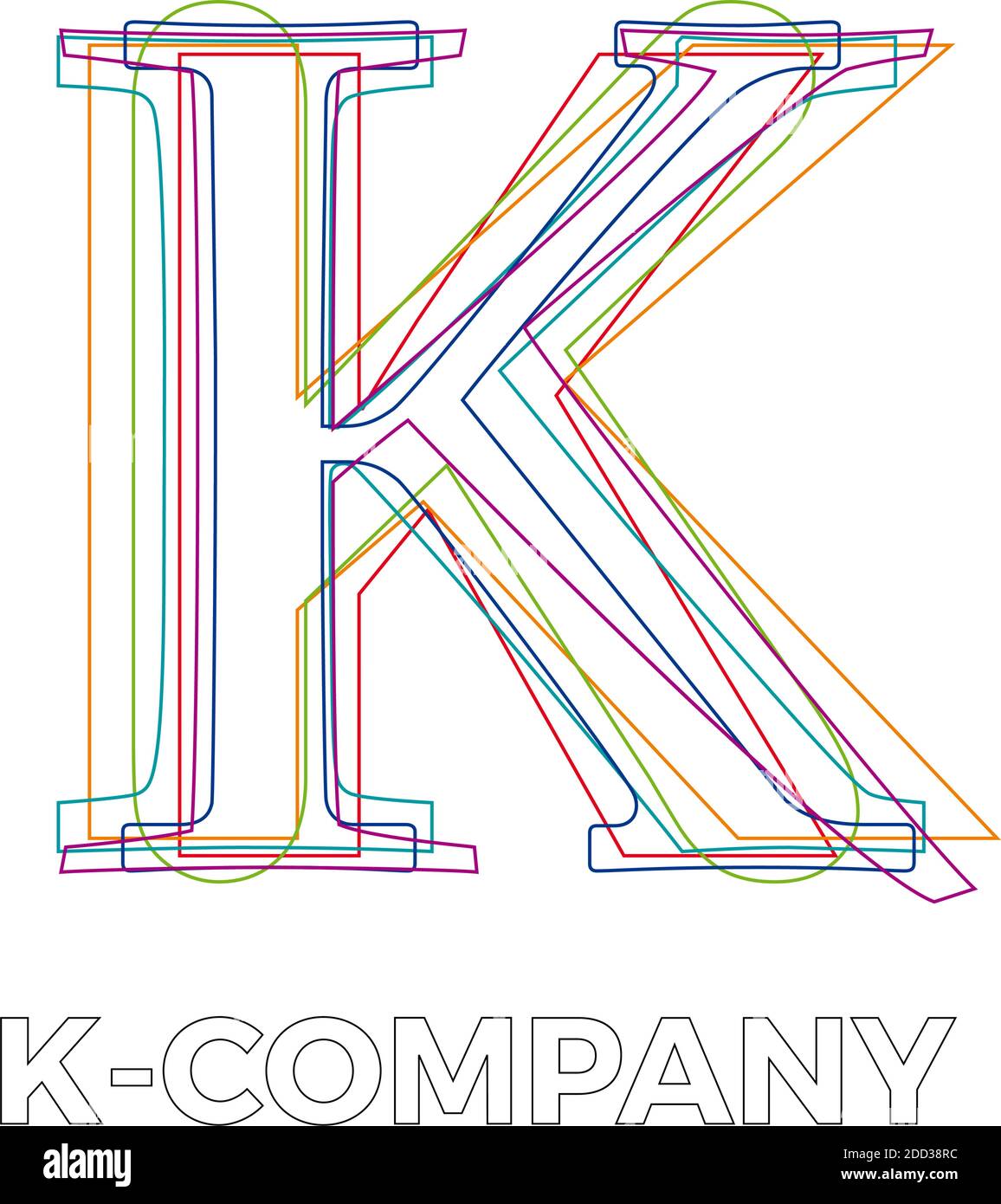 Vector sign linear letter K Stock Vector Image & Art - Alamy