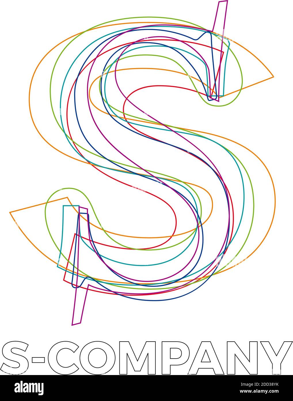 Vector sign linear letter S Stock Vector Image & Art - Alamy