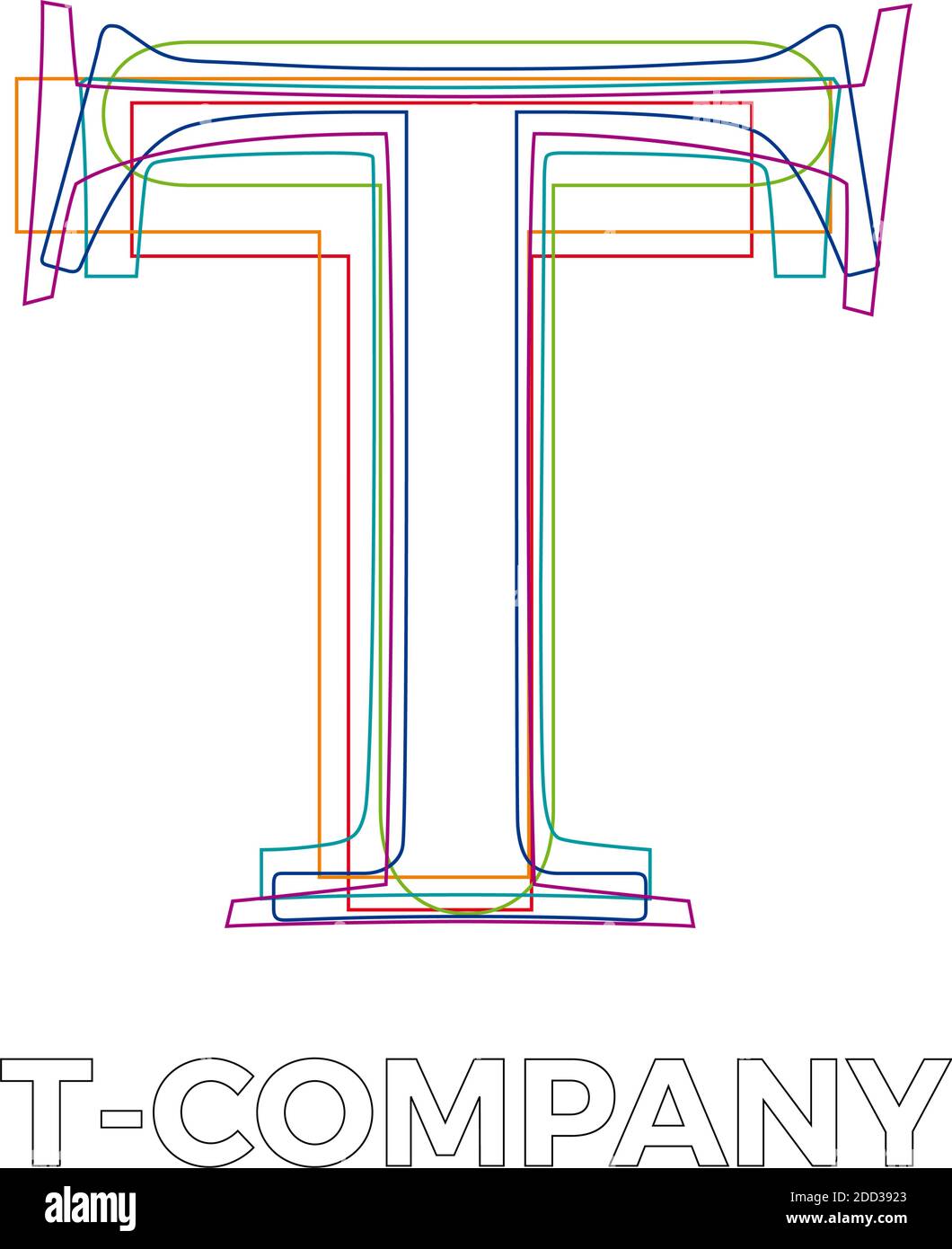 Vector sign linear letter T Stock Vector Image & Art - Alamy