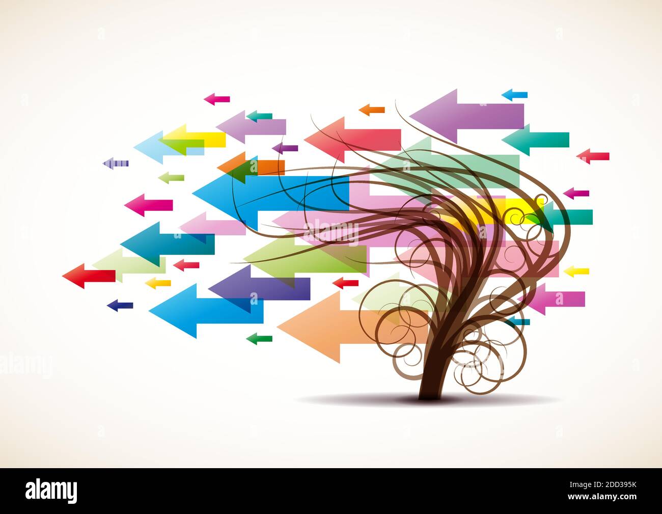 Tree to left Stock Vector Images - Alamy