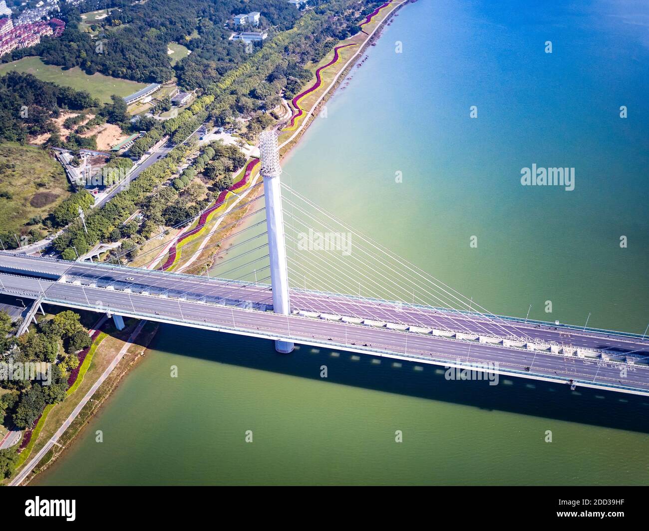 Cityscape of Wuxiang Bridge in Nanning, Guangxi, China Stock Photo - Alamy