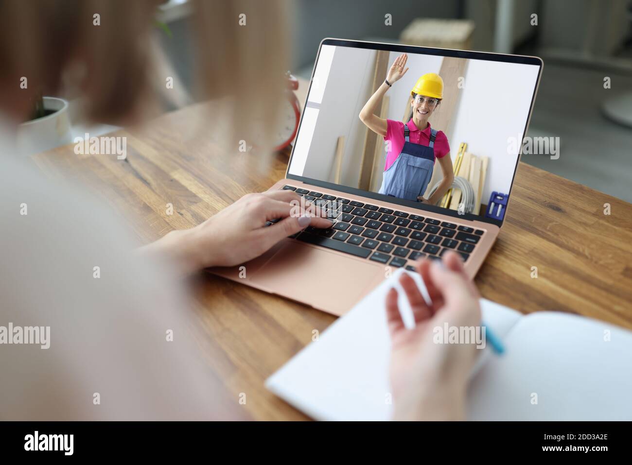 Waving engineer hi-res stock photography and images - Alamy
