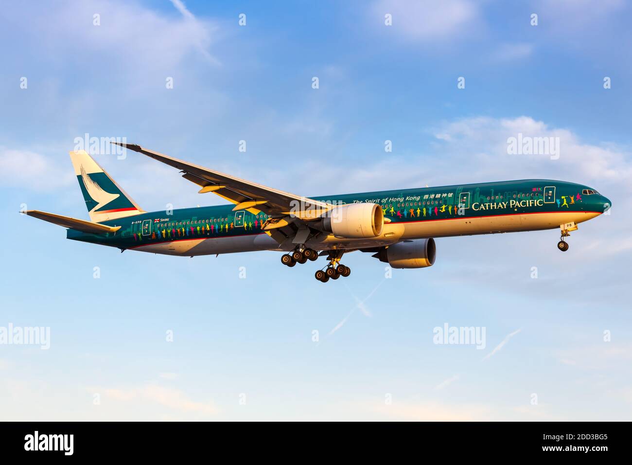 London, United Kingdom - July 31, 2018: Cathay Pacific Boeing 777-300ER ...