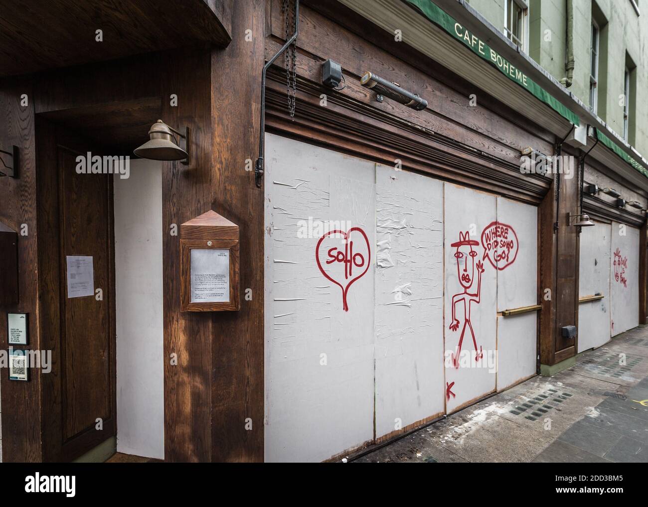 Graffiti in soho london hi-res stock photography and images - Alamy