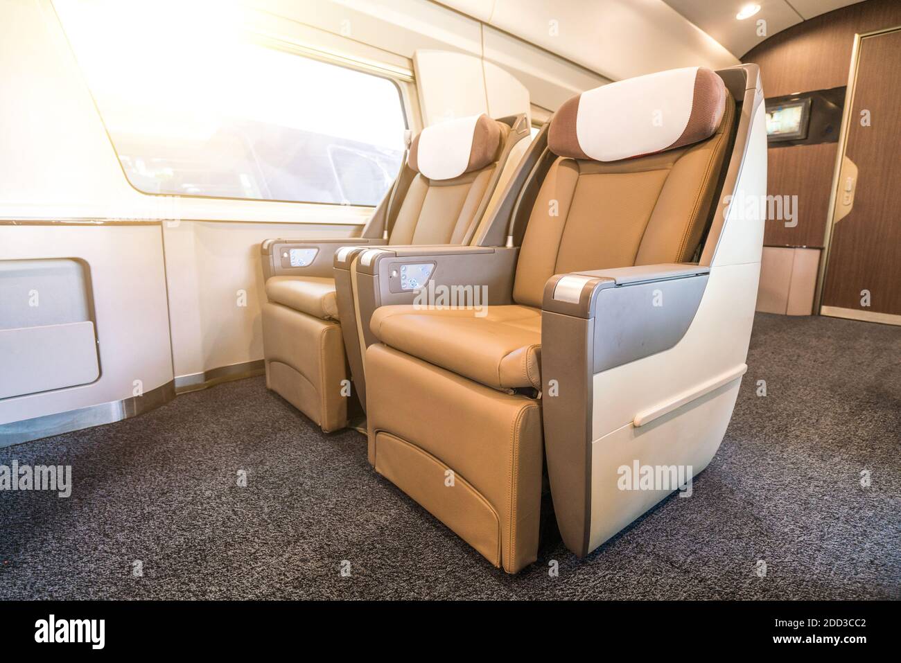 High-speed rail first class Stock Photo - Alamy