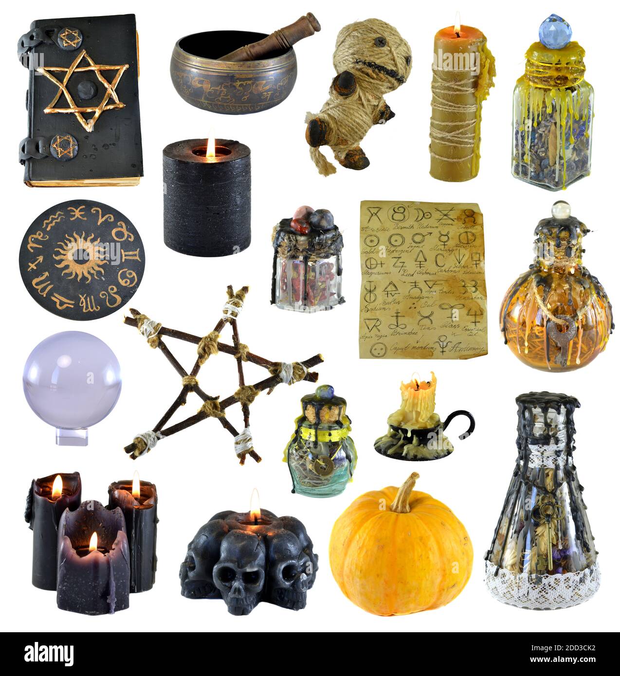 Magic antique candle on Cut Out Stock Images & Pictures - Alamy