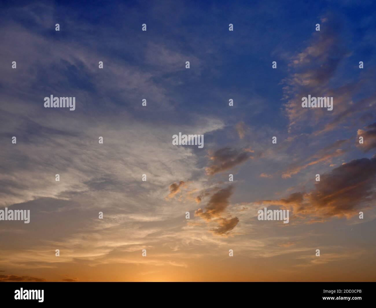 sunset sky panorama landscape background natural color of evening ...