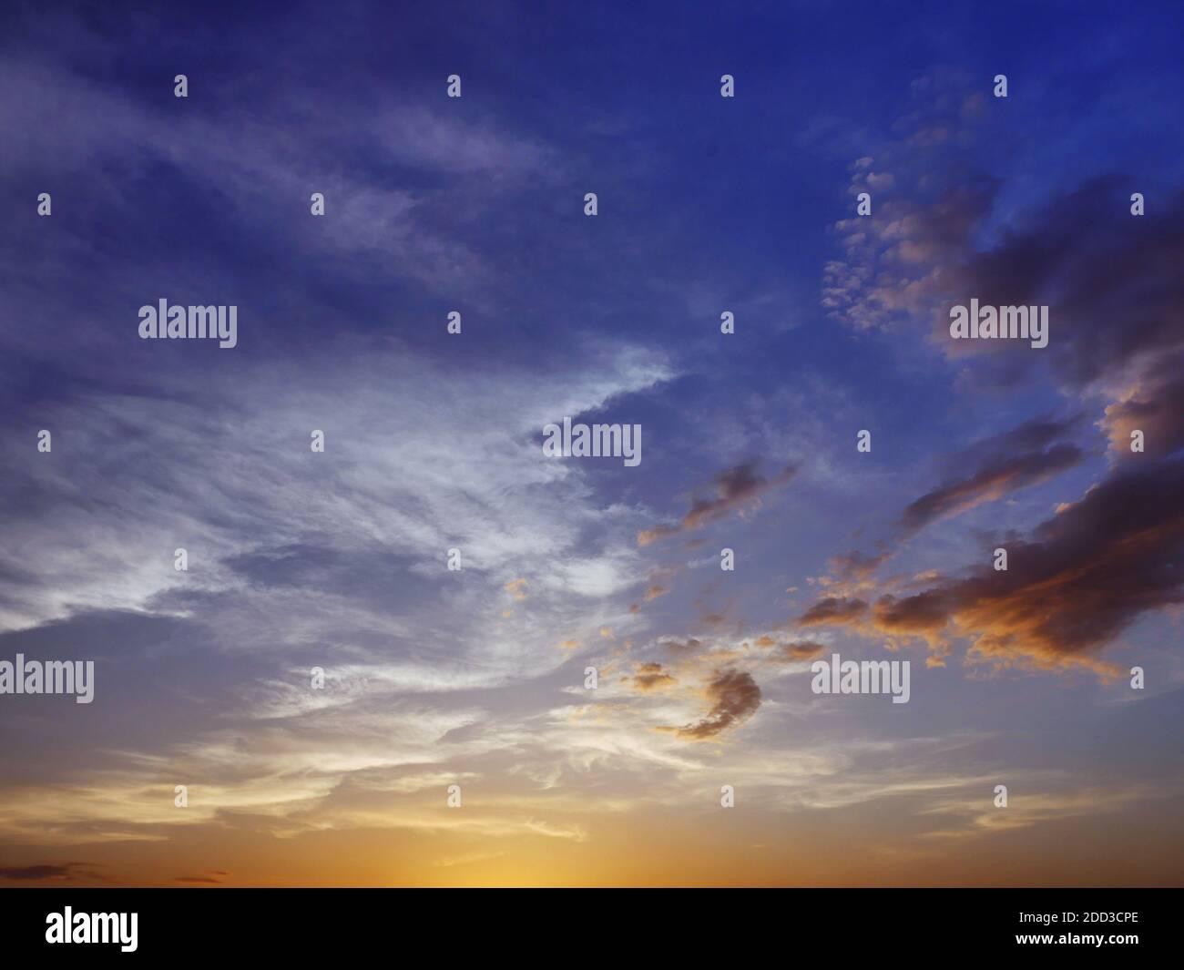 sunset sky panorama landscape background natural color of evening ...