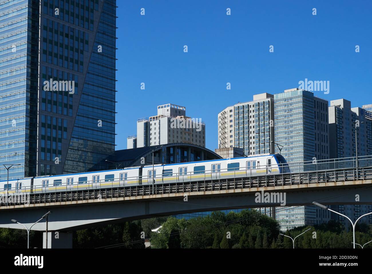 Beijing urban light rail Stock Photo - Alamy